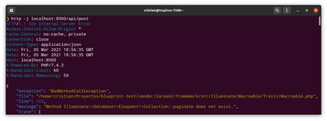 Error Using Pagination In Index Method · Issue 439 · Laravel Shiftblueprint · Github