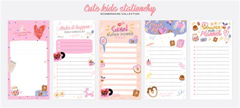 주간 또는 일일 플래너 노트 종이 할 목록 귀여운 사랑 그림과 영감 따옴표로 장식 스티커 템플릿의 컬렉션 0명에 대한 스톡 벡터 아트 및 기타 이미지 Istock