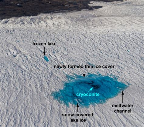 Oblique Aerial Photograph Of A Supraglacial Lake Approximate Location Download Scientific