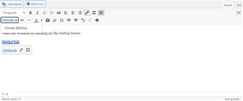 Adding Custom Formats To The Wordpress Wysiwyg Editor Digital Ink