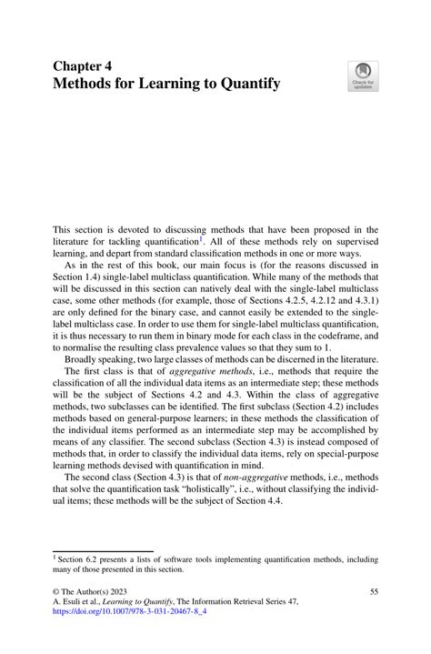 Pdf Methods For Learning To Quantify