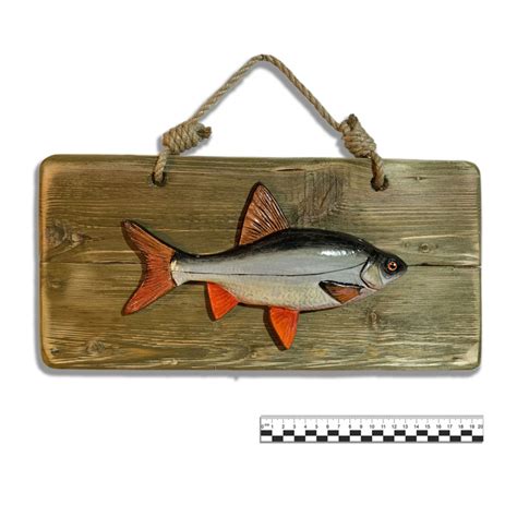 Украшение настенное интерьерное Керамическая настенная статуэтка плотвы исп 1 купить по