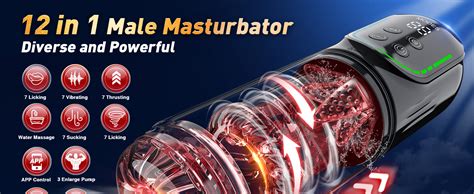 Funflick Male Masturbator Penis Pump Ai Sync Male Sex Toys For Men