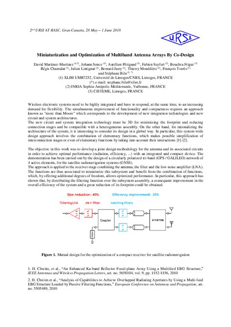 Pdf Miniaturization And Optimization Of Multiband Antenna Arrays By