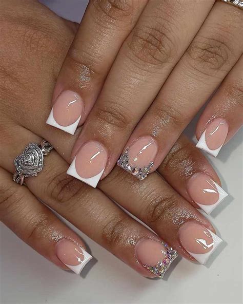 50 Classy Short Square French Tip Nail Ideas To Try Now Fashion So