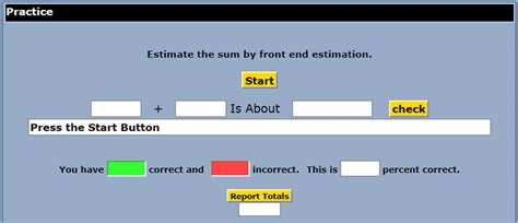 Estimate Sums With Front End Estimation