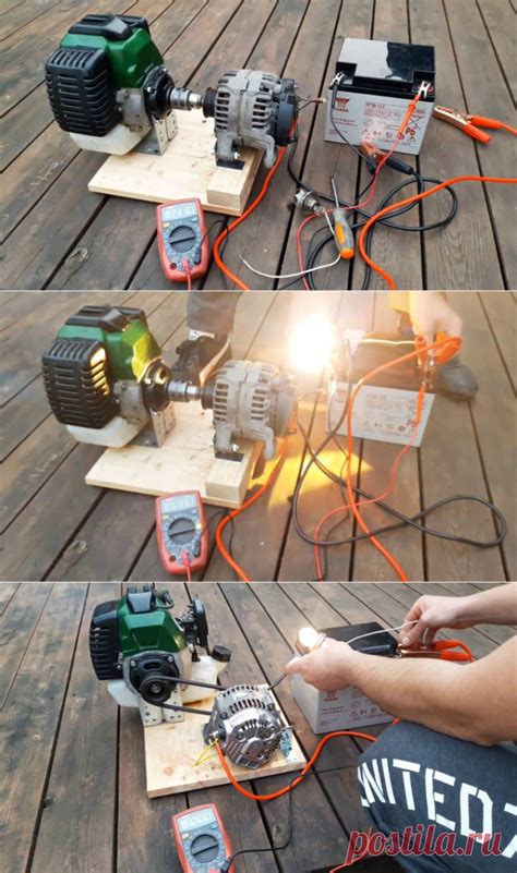Простой бензиновый генератор из доступных деталей своими руками Электроника Постила