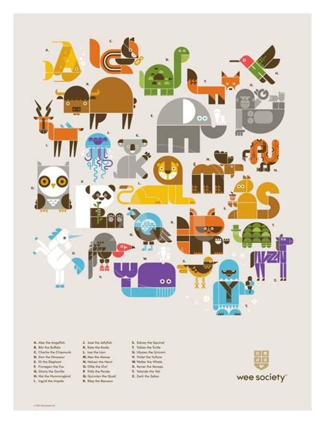 Wee Alphas Print Art Print Wee Society Stretched Canvas Prints Stretch Canvas