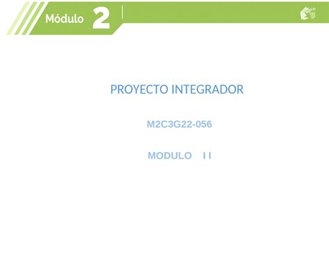Producto Integrador Módulo 2 Docsity