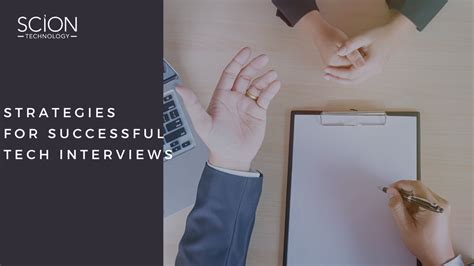 strategies for successful tech interviews