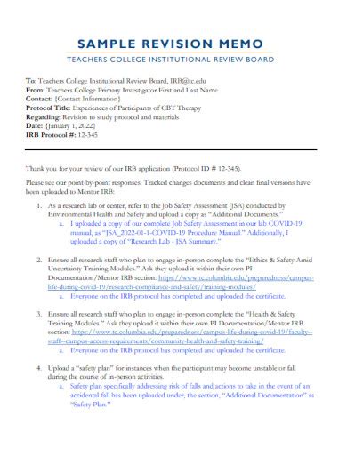 30 FREE Memo Samples To Download