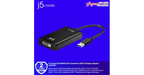 J5 Create Dvi Converter Usb30 Display Adapter Jua330