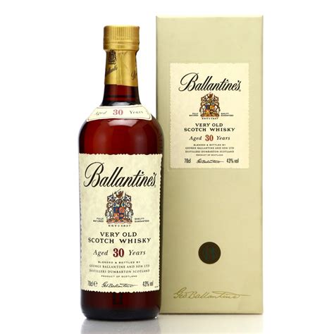 Ballantine Scotch 30 Year Ballantines Very Rare Blended Scotch 30