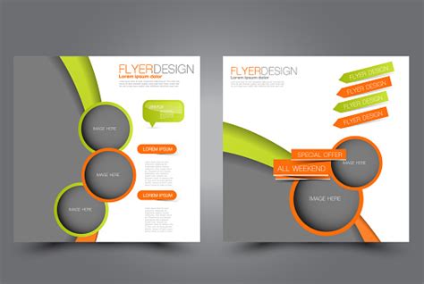 평방 플라이어 템플릿입니다 브로셔 디자인입니다 광고에 대한 스톡 벡터 아트 및 기타 이미지 광고 교육 기업 재무와 산업 Istock
