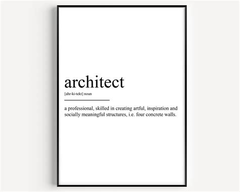 Architect Definition Print Magic Posters