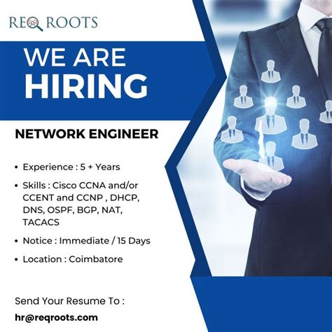 Reqroots Private Ltd On Linkedin Immediate Hiring Networkengineer