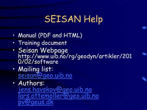 Ppt Seisan Earthquake Analysis Software Overview Powerpoint Presentation Id9324875