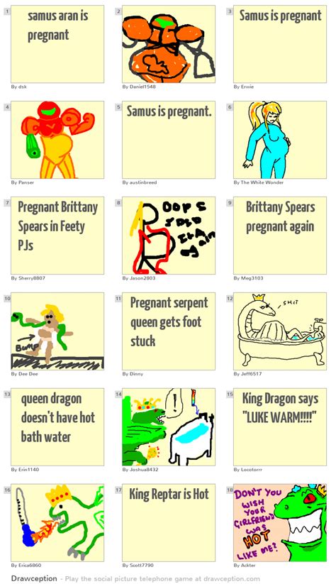 Samus Aran Is Pregnant Drawception