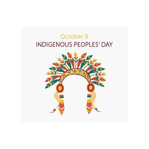 Premium Vector Indigenous Peoples Day 9 October Vector Illustration