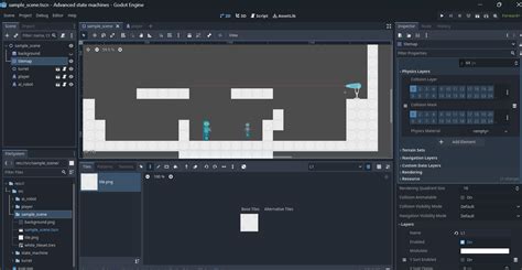 tilemap collision not working r godot