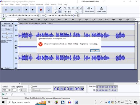 trying out the openvino ai effects they fail to process windows audacity forum