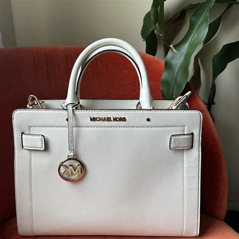 Large Michael Kors Crossbody Bag White Work Bag Depop