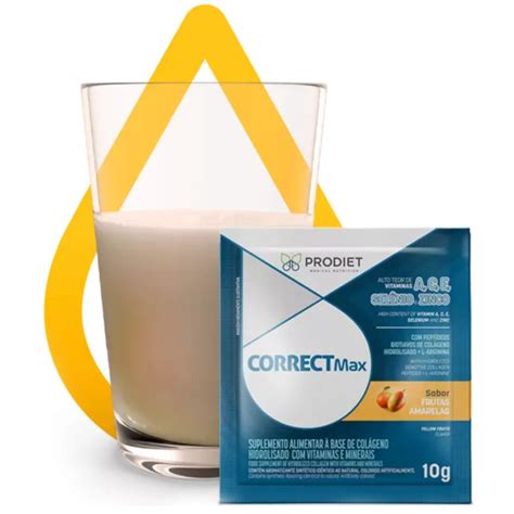 Kit 10 Prodiet Correct Max Vitaminas Corpo Pele Nutrição 10g Shopee Brasil