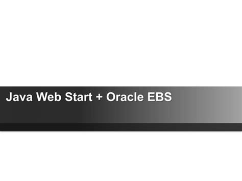 Java Web Start Quick Reference Ppt