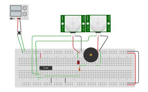 Circuit Design Seguridad Tinkercad