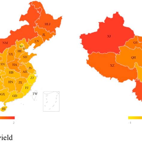 Growth Rate Of Grain Yield A And Meat Yield B From 1997 To 2020
