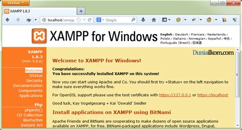 Cara Menjalankan Apache Di Xampp Xampp 183 Sukses Berjalan Duniailkom