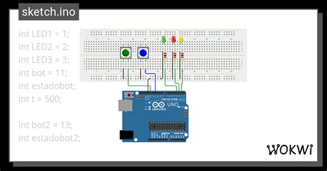 Led Comando And Wokwi Esp32 Stm32 Arduino Simulator