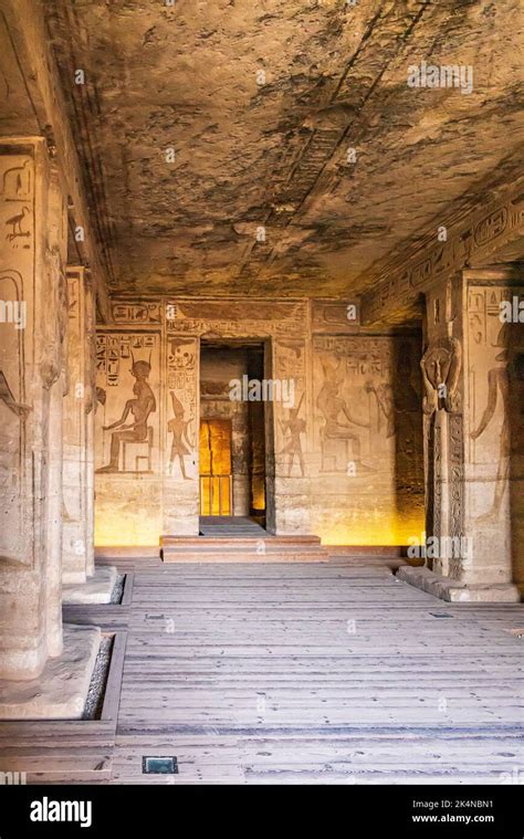 Abu Simbel Aswan Egypt February 22 2022 Inside The Small Temple Of