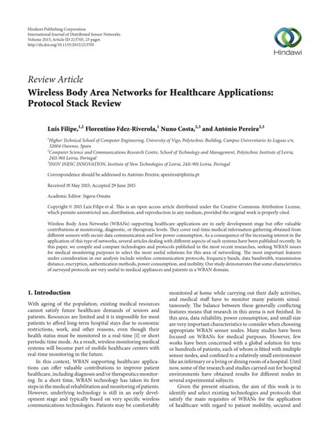 Pdf Wireless Body Area Networks For Healthcare Applications Protocol
