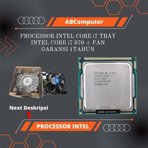 Jual Processor Intel Core I Tray Shopee Indonesia