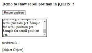 Jquery Scroll Position How To Create Scroll Position In Jquery