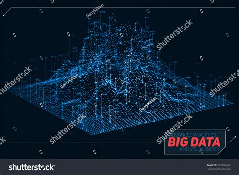 Vector Abstract 3d Big Data Visualization Stock Vector Royalty Free