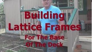 Install Lattice Panels Woodworking Challenge