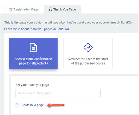 Completing The Thank You Page Settings In Sendowl Integration Thrive Themes