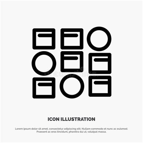 Pattern System Data Science Pattern System Line Icon Vector Stock