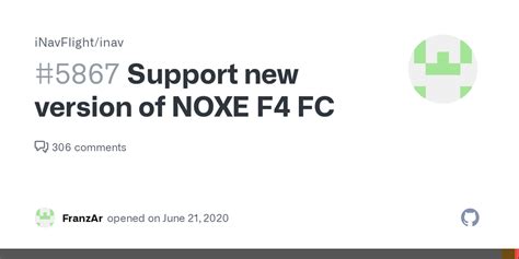 Support New Version Of Noxe F4 Fc · Issue 5867 · Inavflightinav · Github
