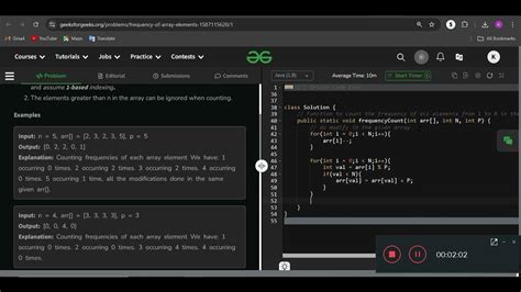 Frequency Of Limited Range Array Elements Youtube