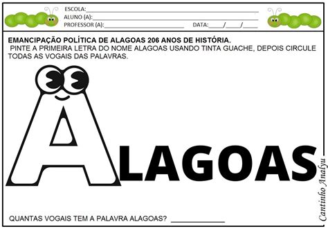 Atividades Emancipação Politica De Alagoas