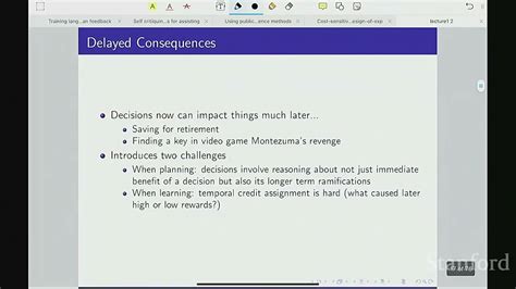 Stanford Cs234 Reinforcement Learning I Introduction To Reinforcement Learning I 2024 I Lecture