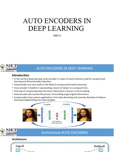 Unit 5 Auto Encoders In Deep Learning Download Free Pdf Data
