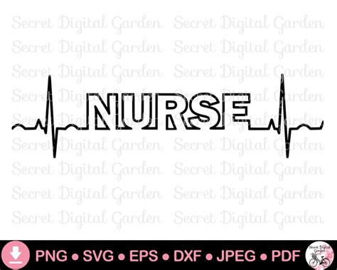 Nurse Svg Files For Cricut Cut File Nurse Heartbeat Svg Nurse Shirt