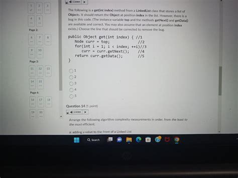 solved the following is a get int index method from a