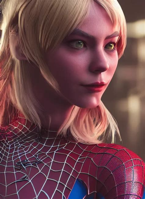 Gwen Stacy Spiderman Multiverse Glossy Intricate Stable Diffusion Openart