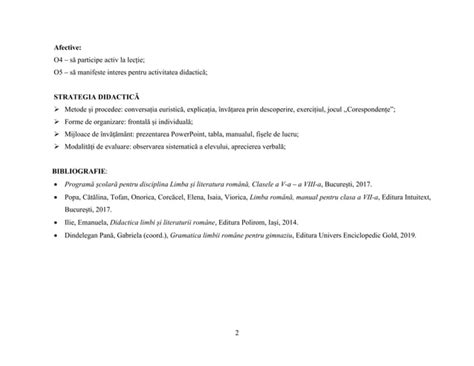 Structuritextuale Proiect Didactic Clasa A 7 A Pdf