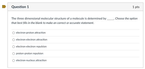 Solved The Three Dimensional Molecular Structure Of A